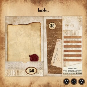 Vintage Folder No.3 for Junk Journals and Other Paper Craft Projects ...