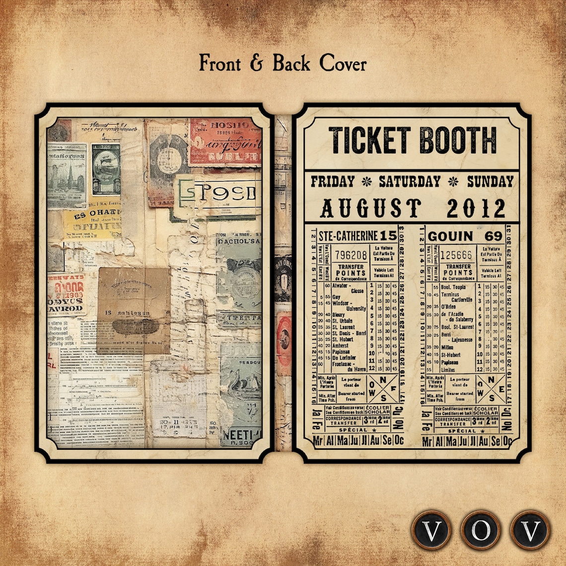 Ticket Booth Mini Pocket Storage Journal - Etsy