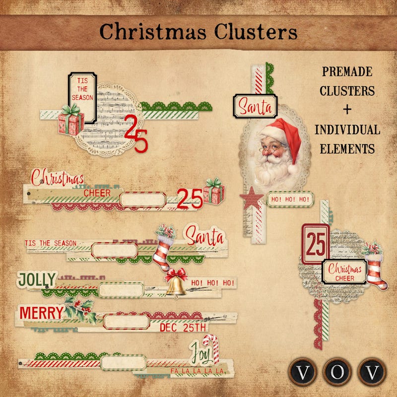 Christmas Clusters Printable - Etsy UK