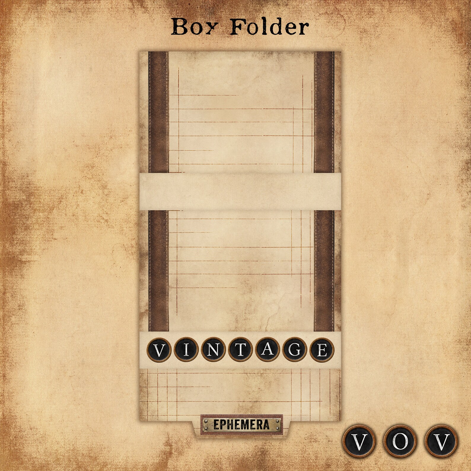 Accordion Fold Ephemera Box Ephemera Storage Printable - Etsy