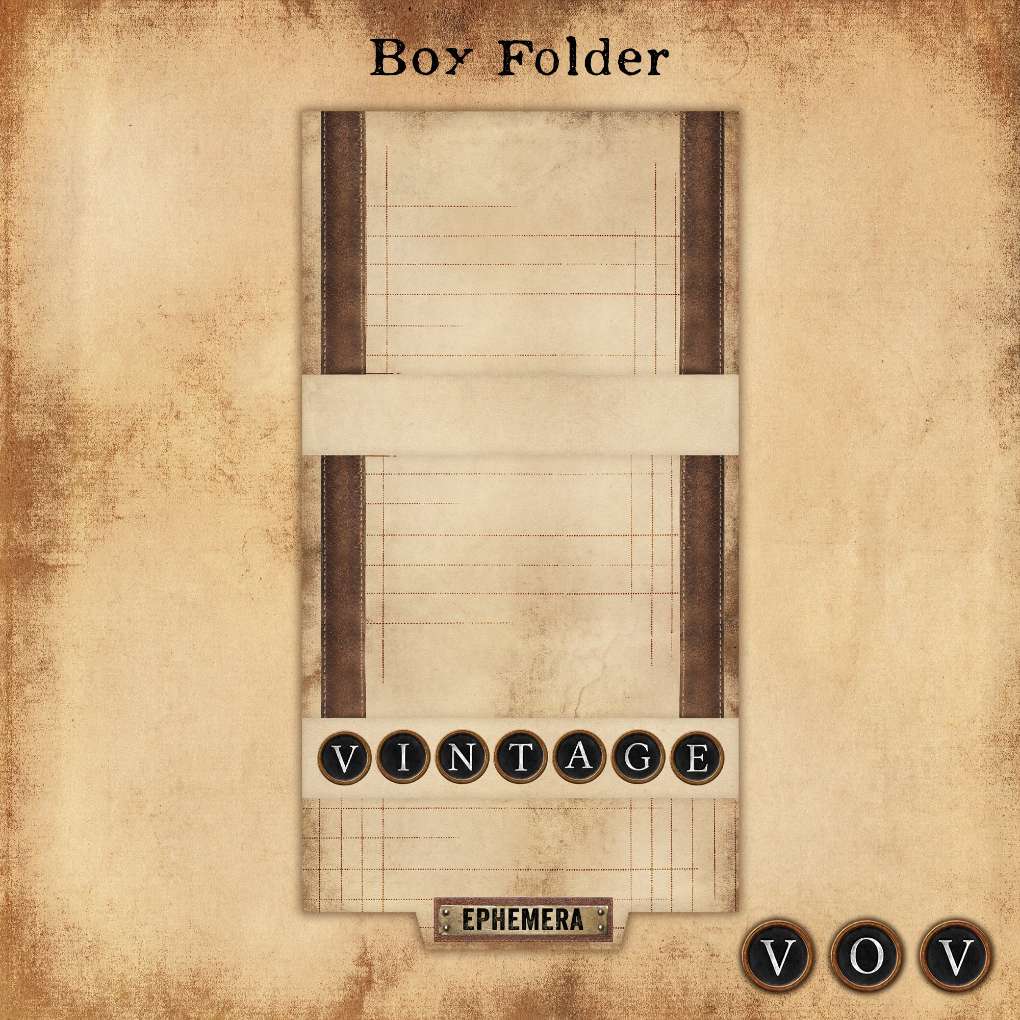 Accordion Fold Ephemera Box Ephemera Storage Printable - Etsy