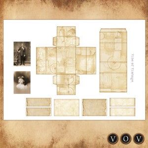 Mini Matchbox + Book, Mini Storage, Printable Boxes, Printable ...