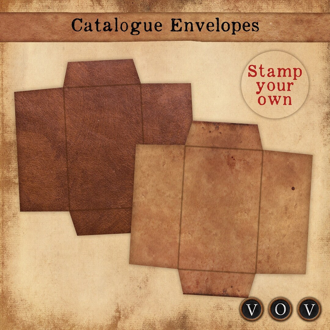 Catalogue Envelops Vintage Envelopes for Junk Journaling, Printable Vintage Catalogue Envelopes ...