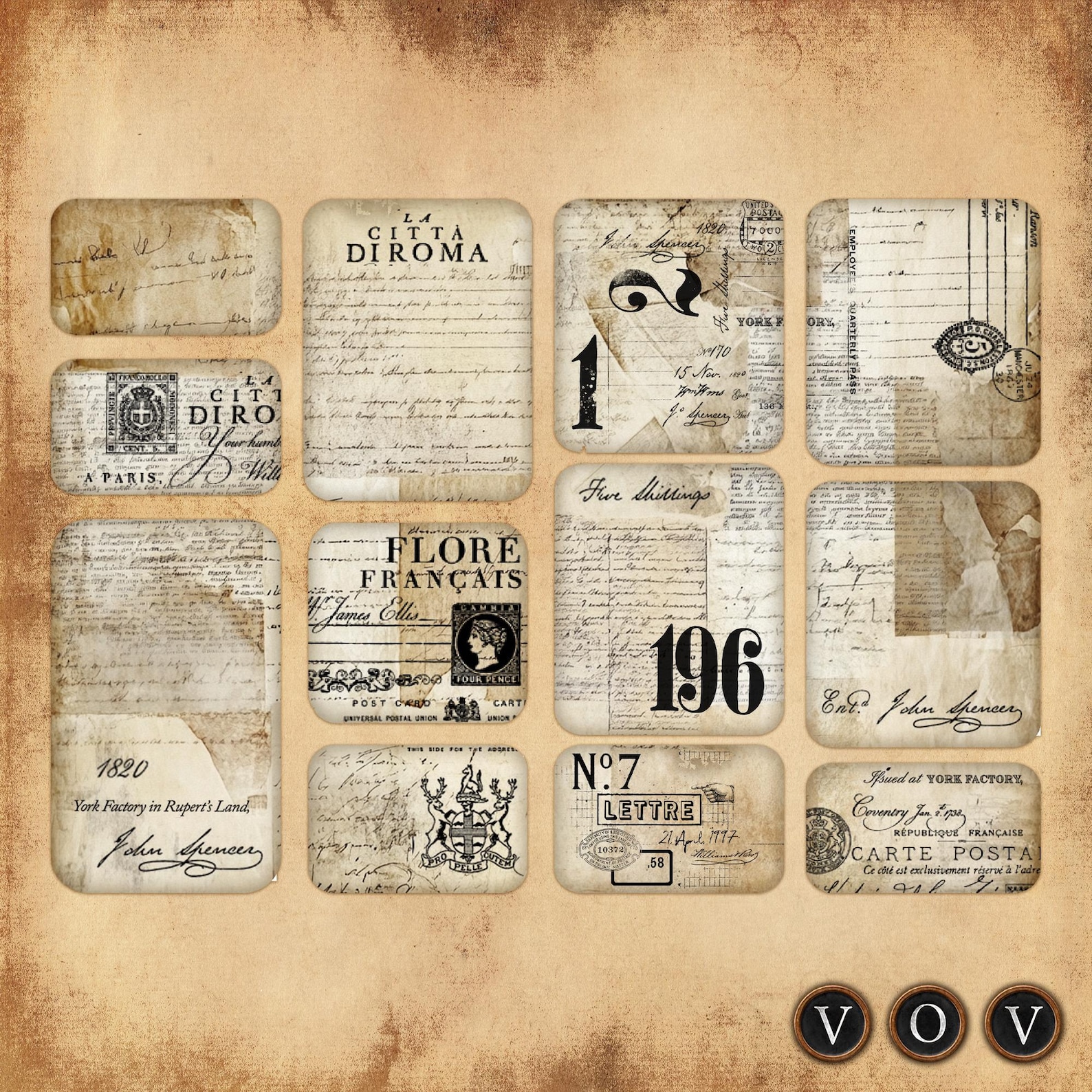 Neutral Grunge Tags, No.1 Tags, Vintage Tags, Tag Set, Grunge, Neutral ...