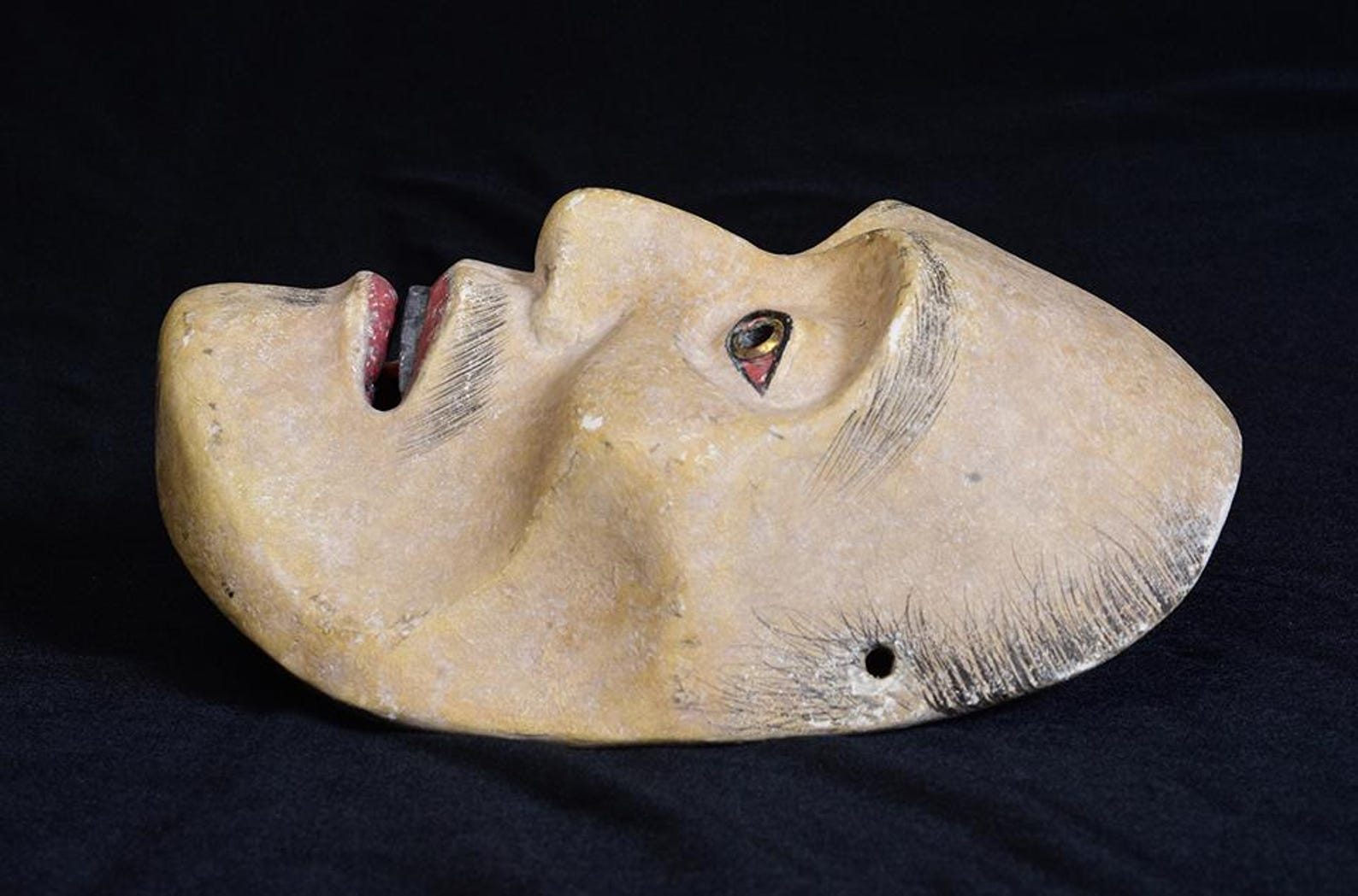19th Century, Meiji, Antique Japanese Wooden Noh Mask - Etsy
