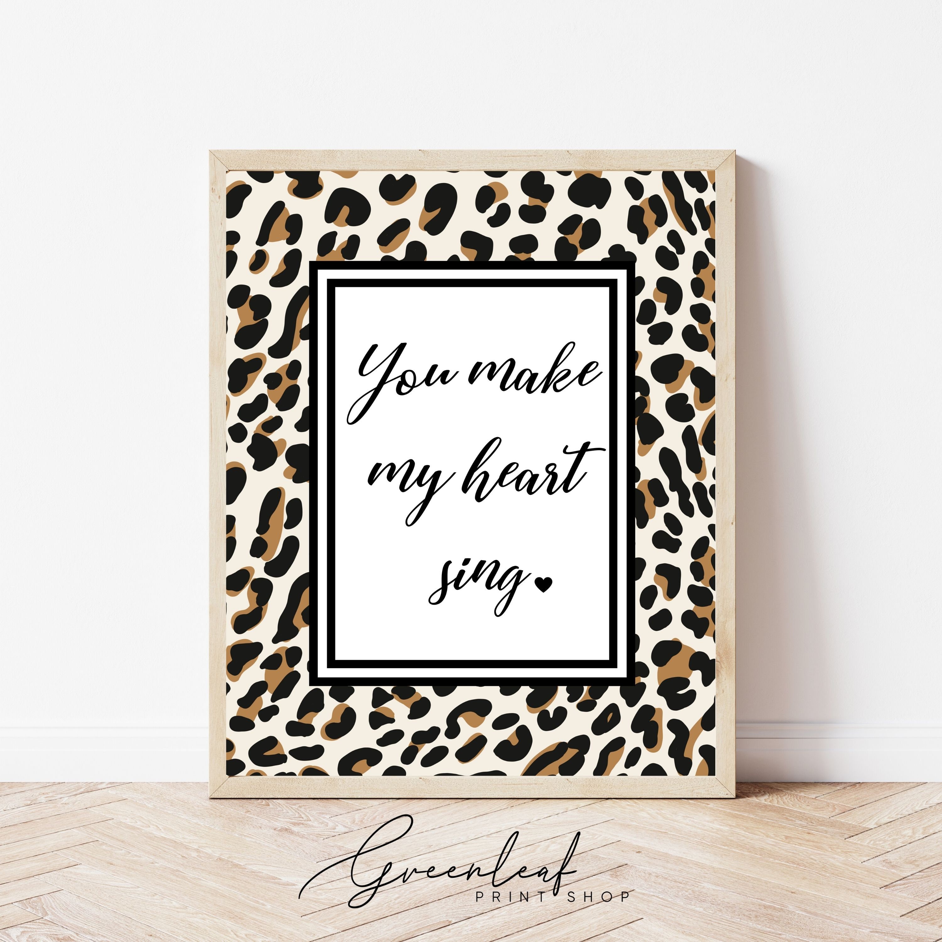 Set of 2 Prints Wild Thing Leopard Digital Art | Etsy