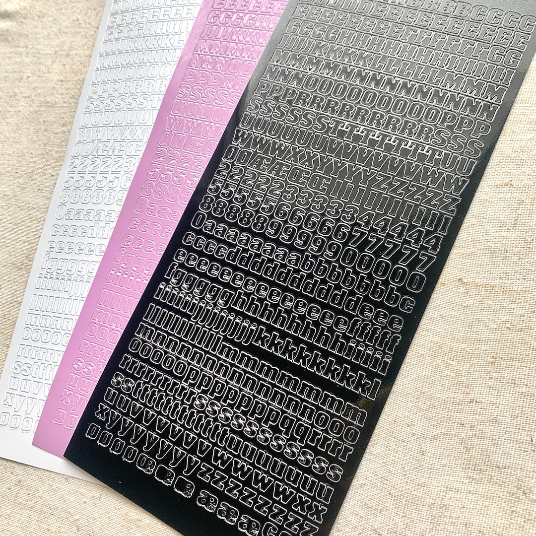 Block Font Letters: Upper and Lowercase 123 - Etsy