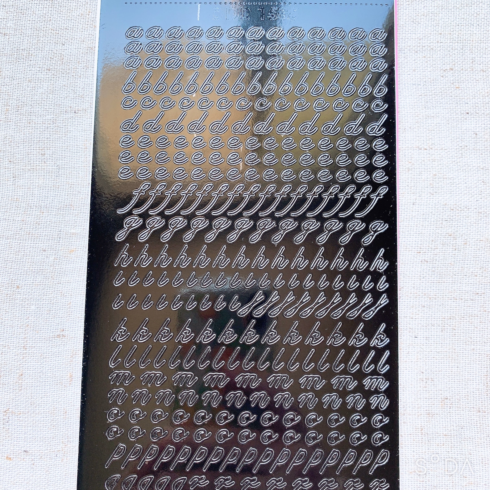 Cursive 6mm Deco Alphabet Script Letter Sticker Sheet - Etsy