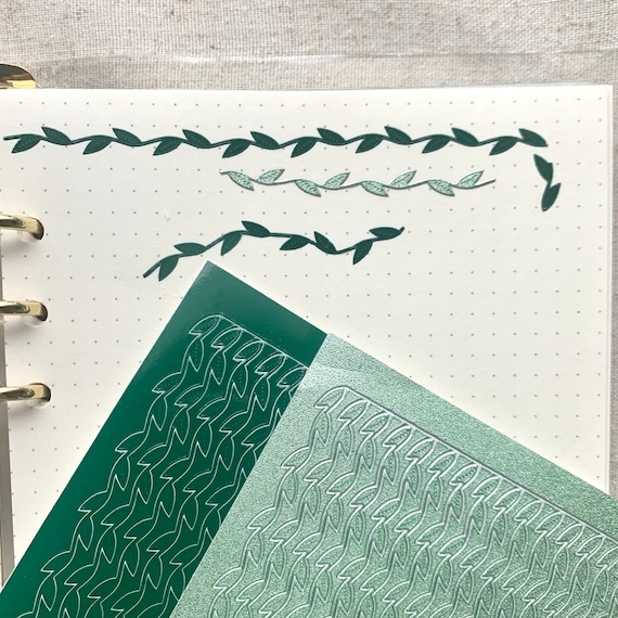 Sprout Vine Borders Bullet Journal Polco Deco Cute | Etsy