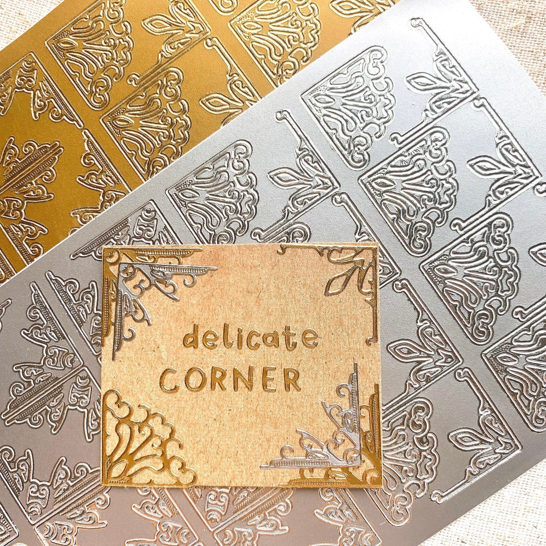 Delicate Corner Deco Sticker Sheet | Polco Korean Toploader Journaling ...