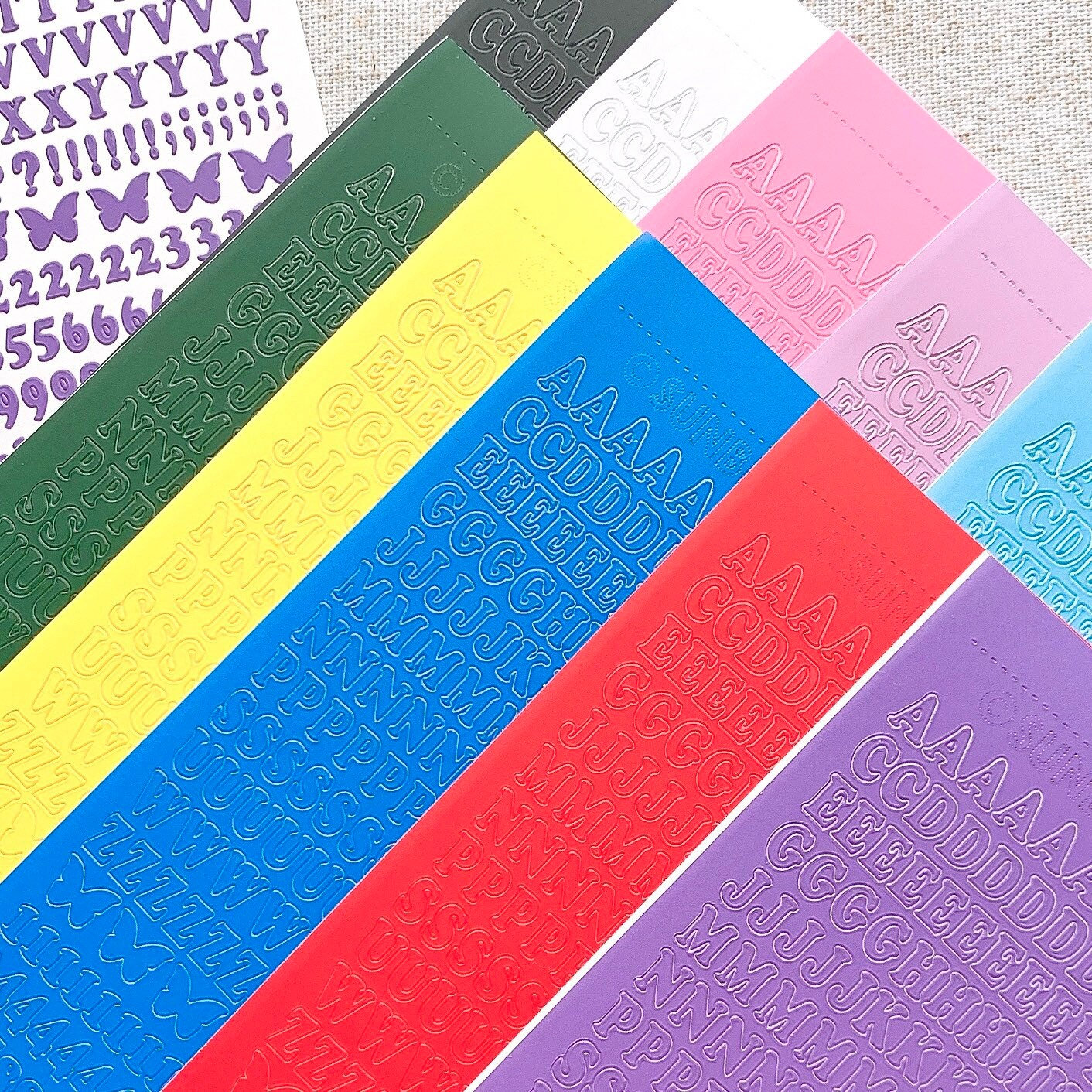 Classic 6mm Alphabet Capital Letter Sticker Sheet: Solids - Etsy UK