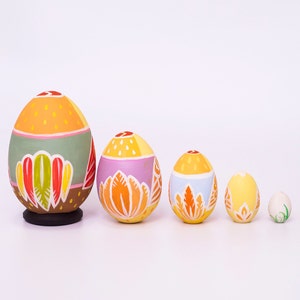 Easter Nesting Doll for Kids Chicken With Egg Easter Matryoshka Doll ...