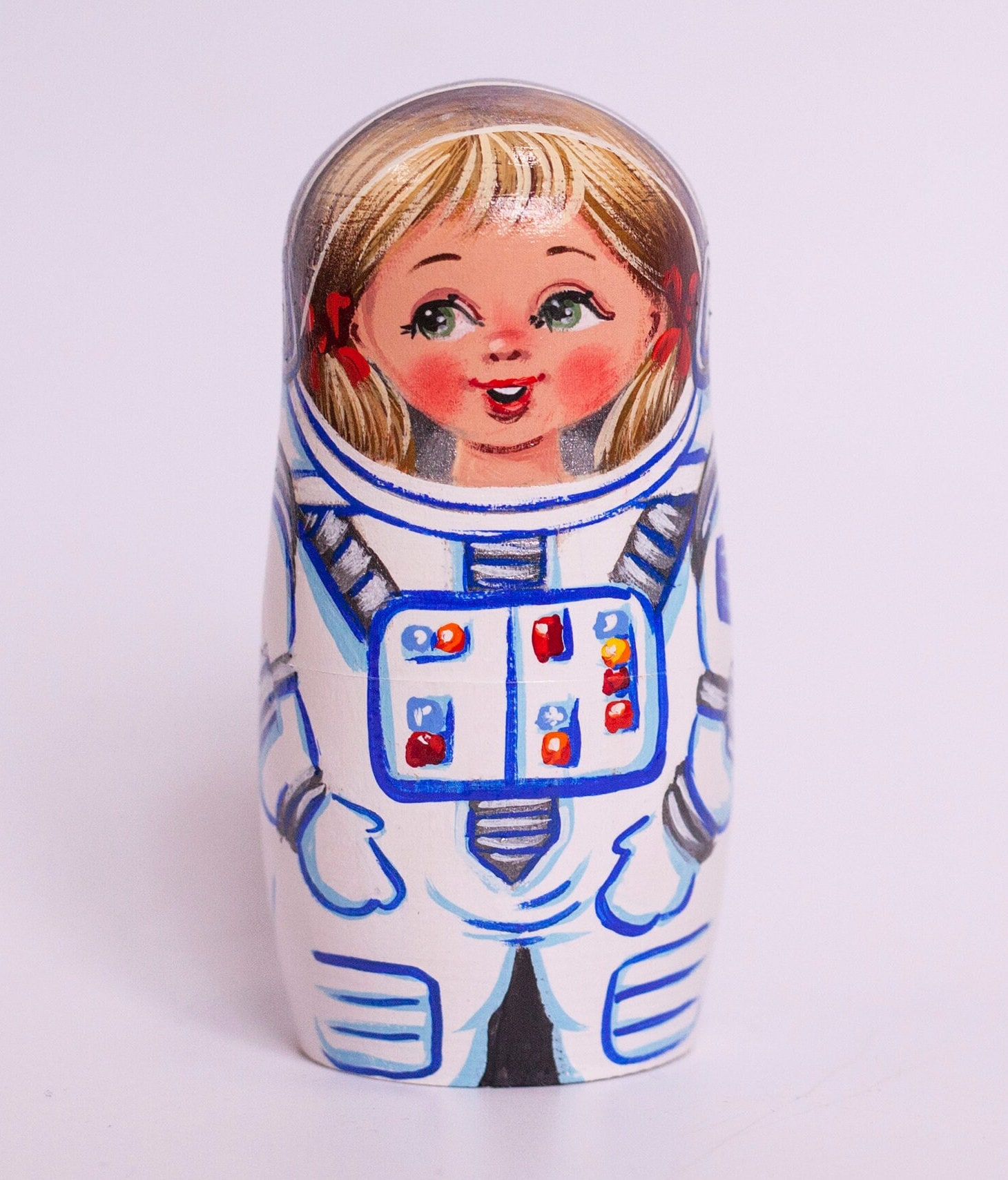 Personalized Space Nesting Dolls – Handmade Wooden Astronaut & Rocket ...