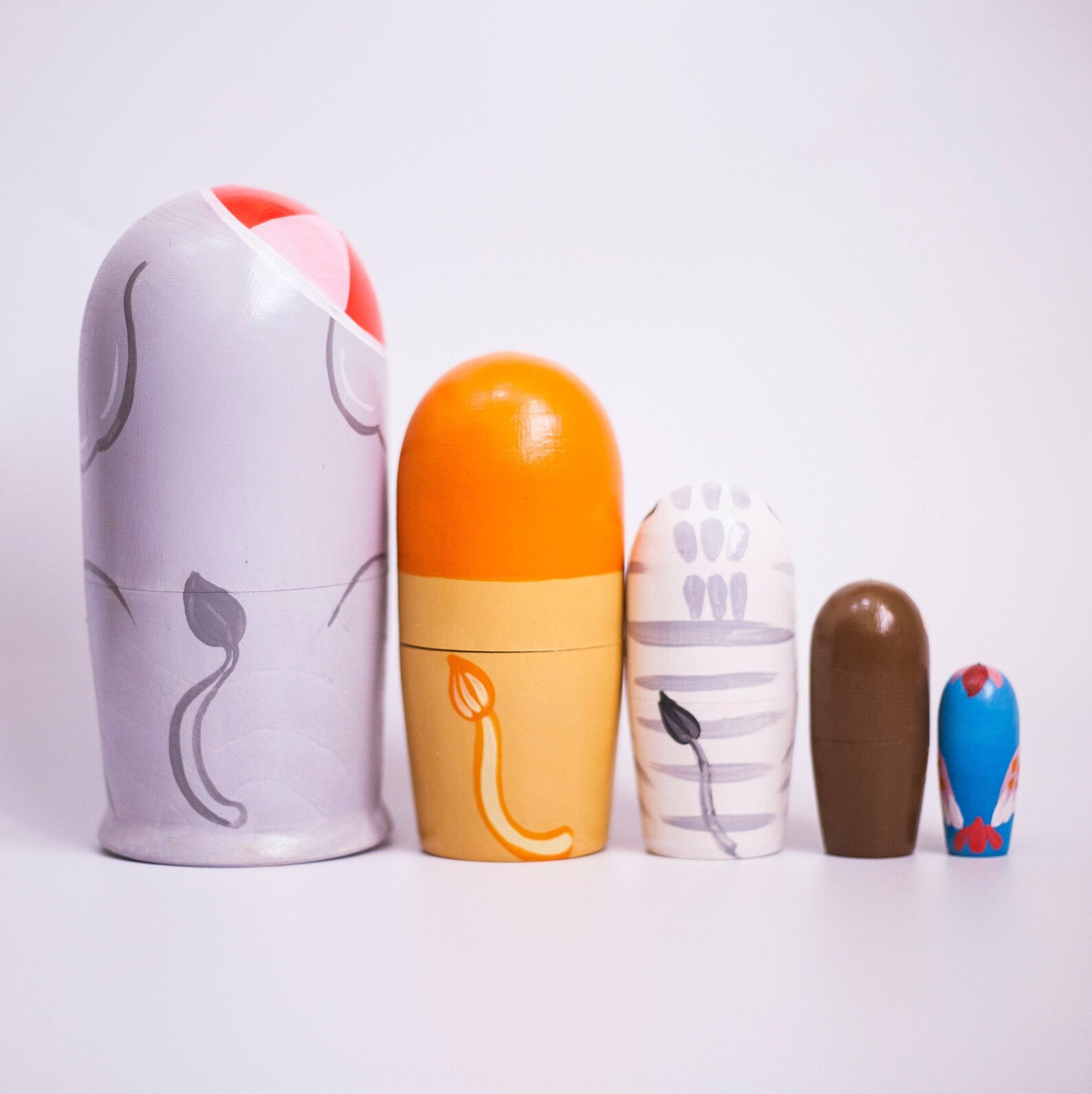 Zoo Nesting Dolls, Animals Nesting Doll, Nesting Dolls for Kids, Wooden ...