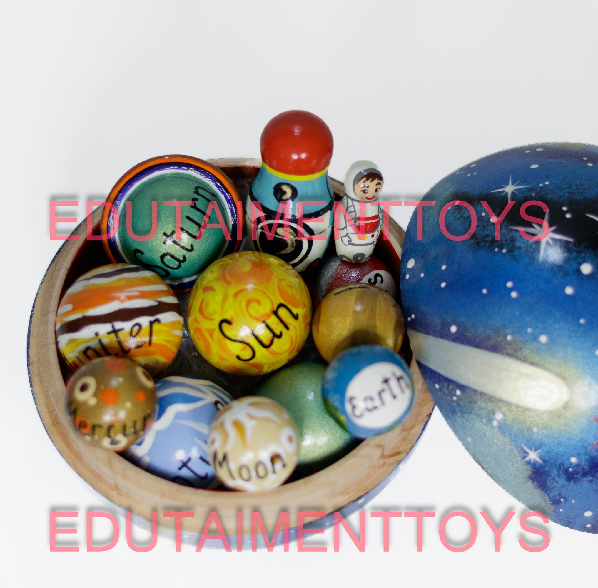 Solar System & Planets Activity Toy, Montessori Universe Model ...