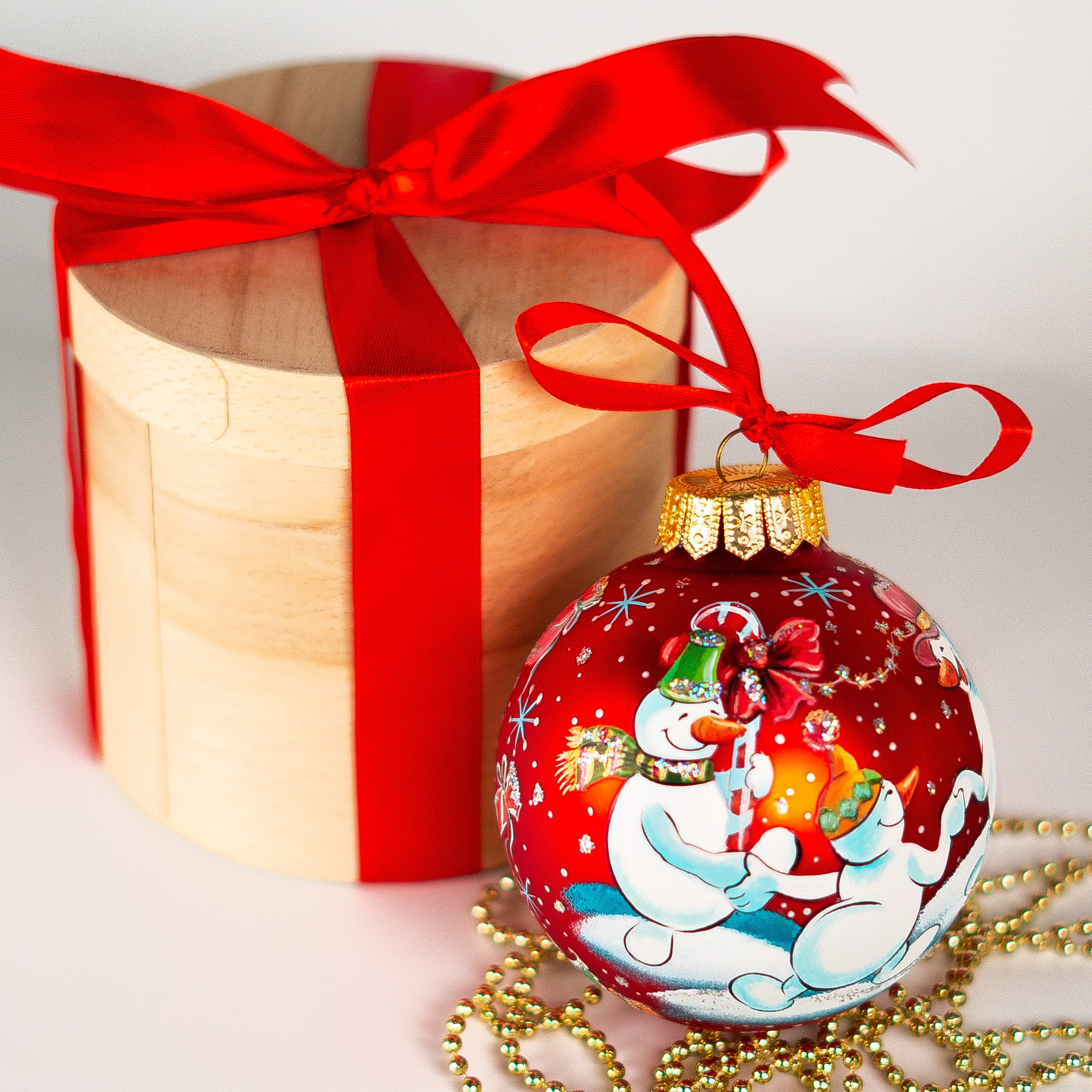 Snowman Ornaments, Hand Painted Snowmen Family of 3, My 2nd Christmas ...