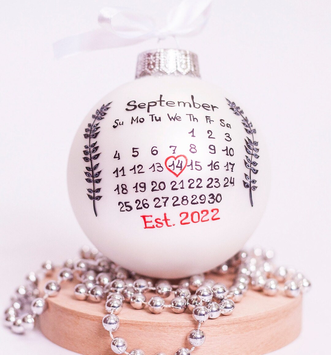 NEW PARENTS Gift, Birthday Date Bauble, First Birthday Ornament, Custom ...