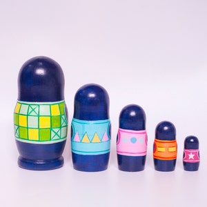 Kids Wooden Nesting Penguins Stacking Dolls Birthday Baby Gift - Etsy