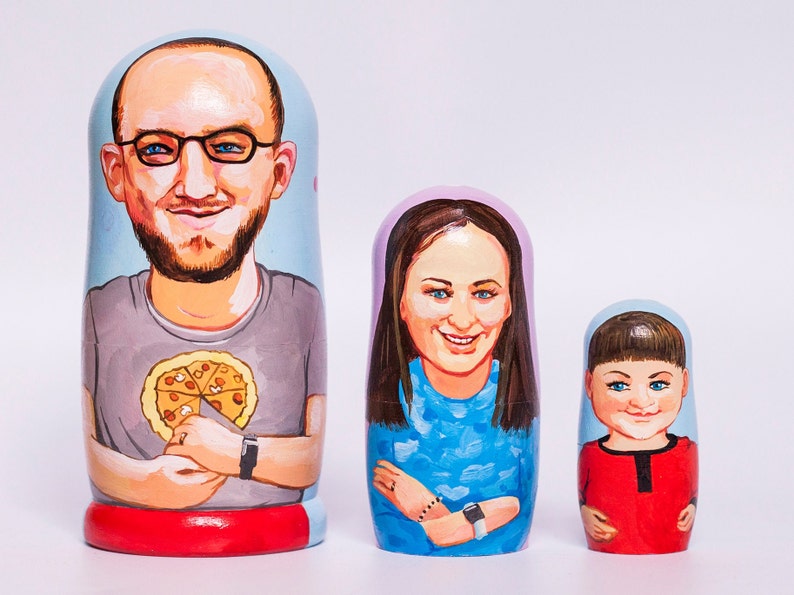 Custom Nesting Dolls - Painted Portraits - Matryoshka Dolls With ...