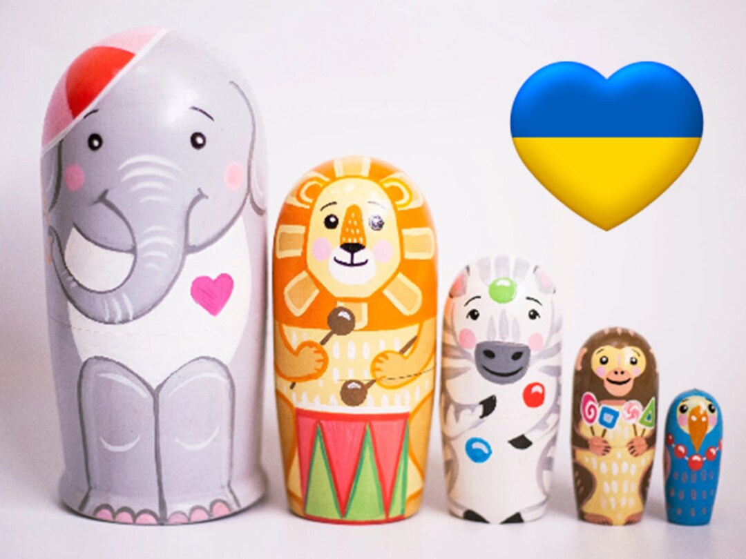Zoo Nesting Dolls Animals Nesting Doll Nesting Dolls for - Etsy