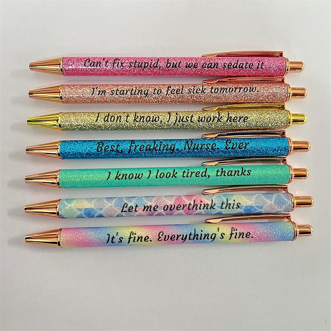 7pcs Funny Pens Seven Days of the Week Pen Describing - Etsy
