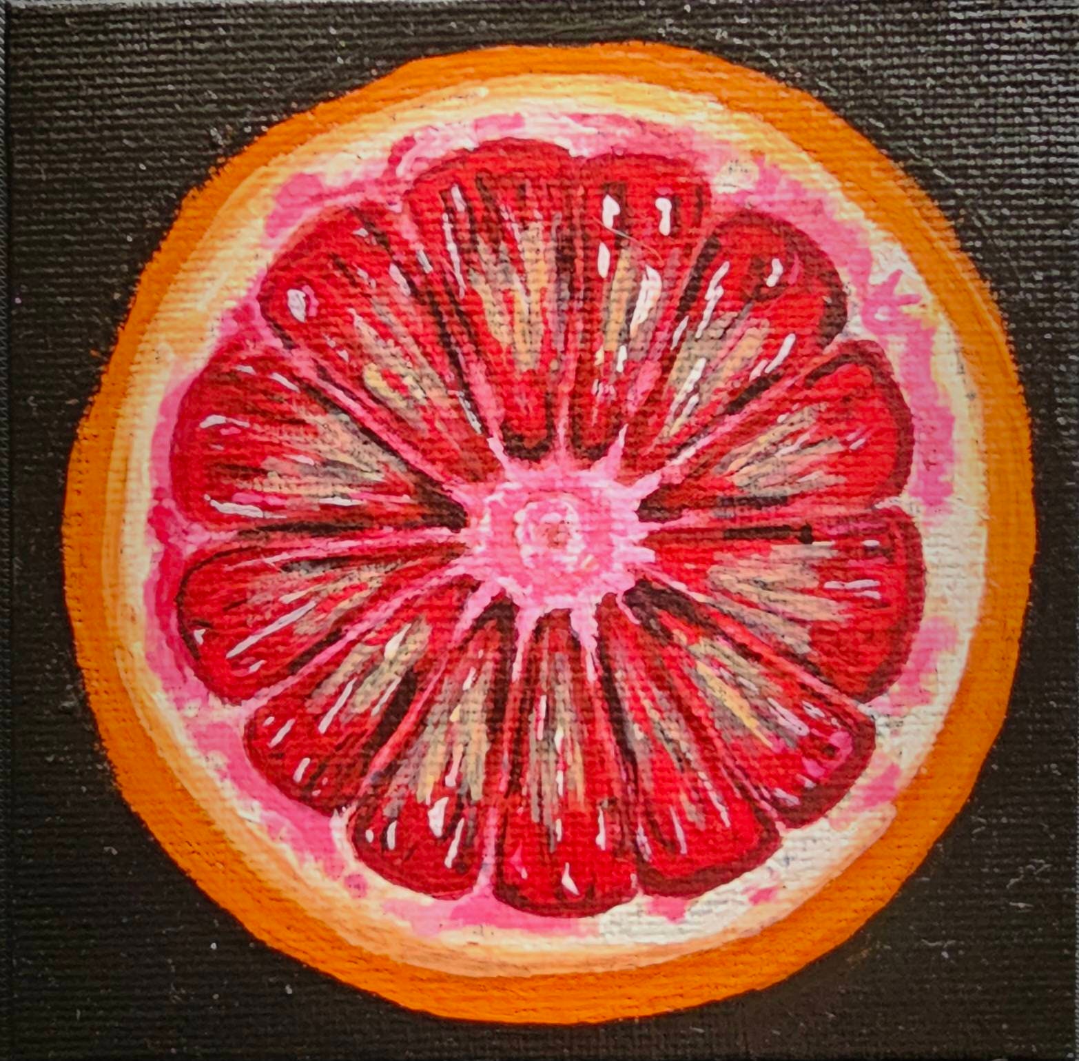 Bloody Sweet 4x4 Acrylic and Gouache - Etsy