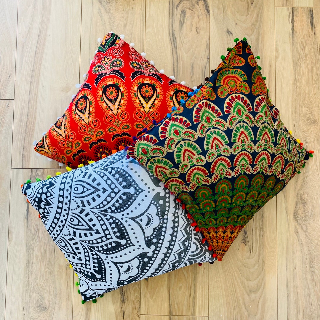 Pair of Mandala Cushion Covers - Etsy
