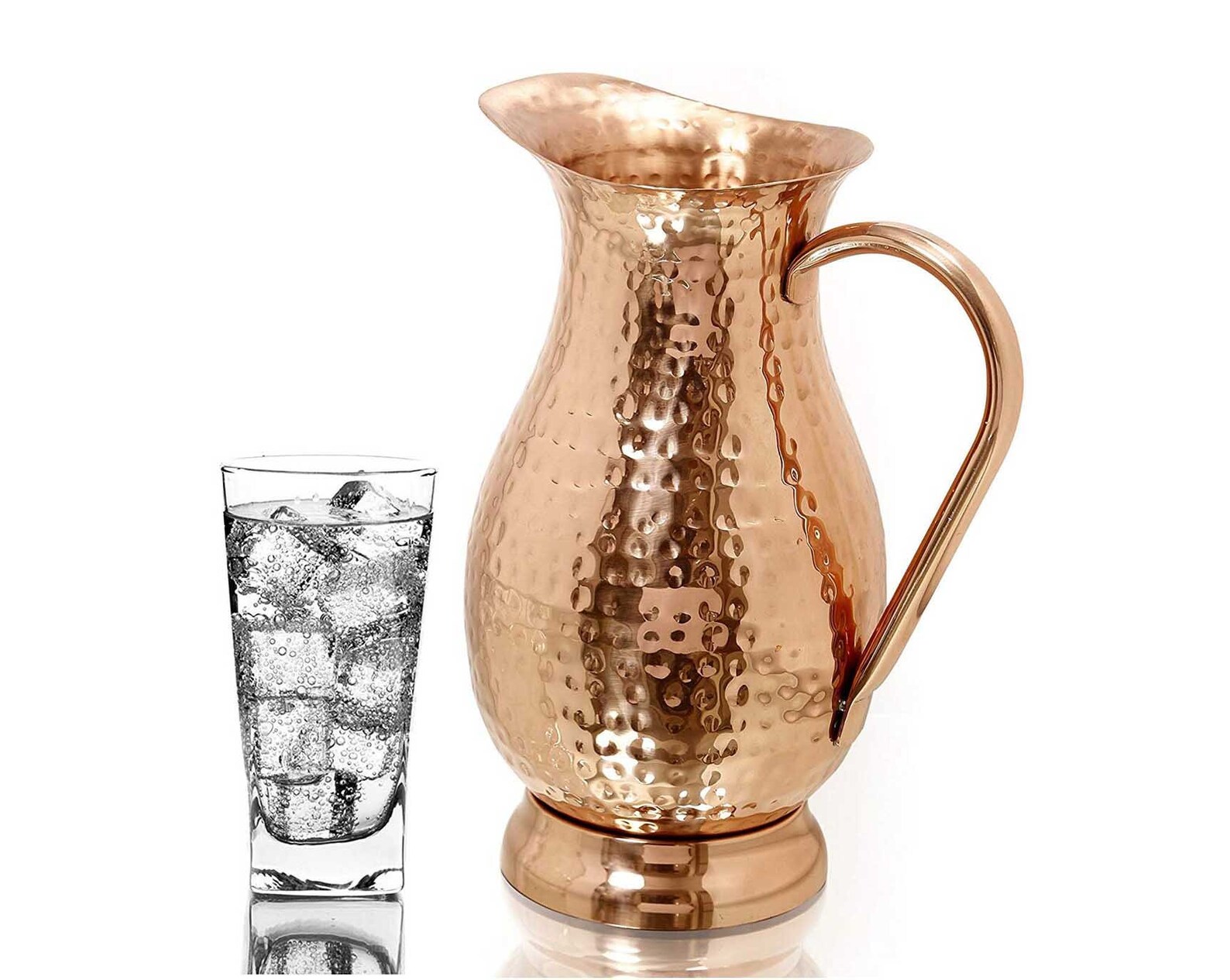 Pure Copper Pitcher Large Hammered Copper Water Jug for - Etsy