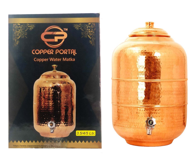 Copper Portal Two Tone Hammered Matt Mix Pure Copper Water - Etsy