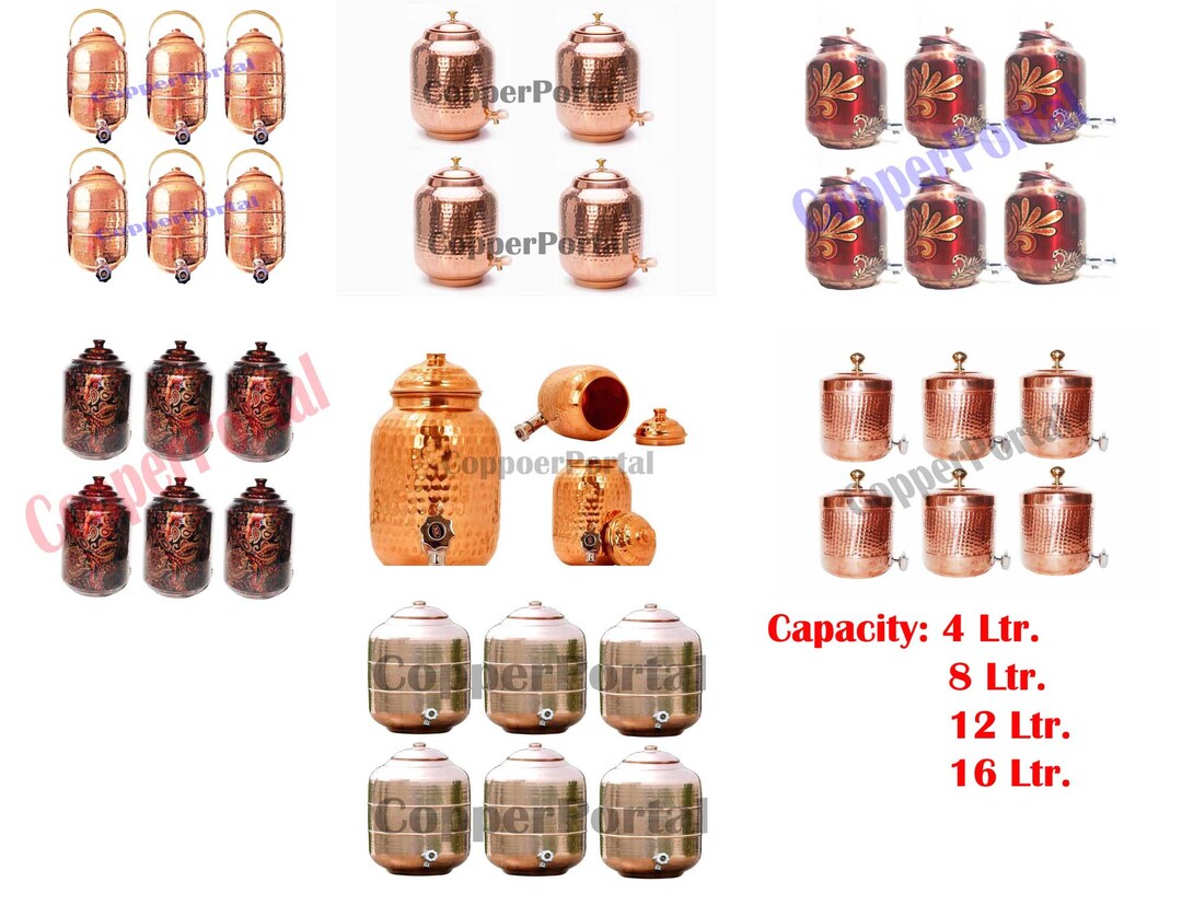 Copper Water Tank Natural Copper Water Dispenser Indian Copper Water ...