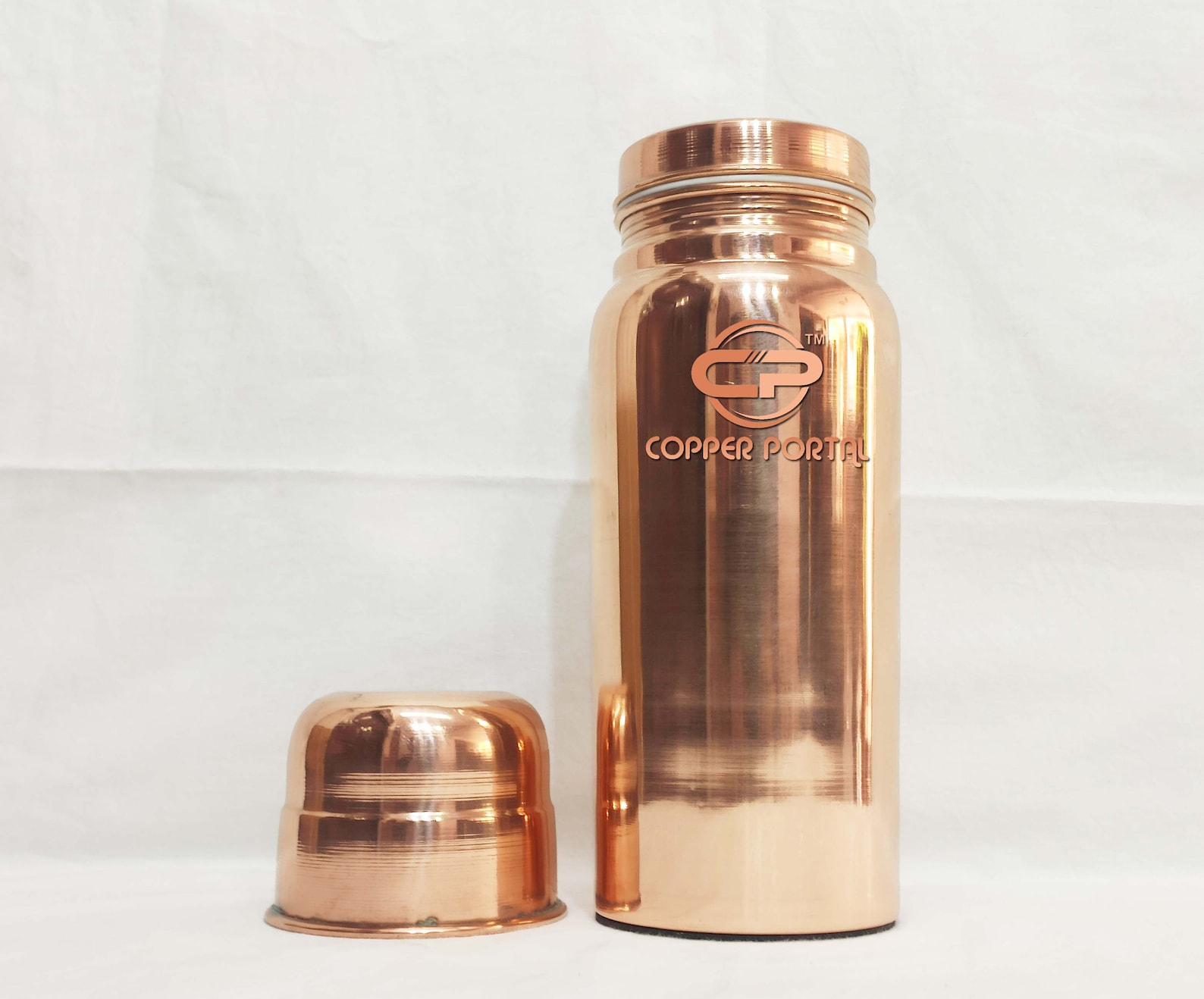 100% Pure Copper Water Bottle Handcrafted 68 Oz 2 Liter | Etsy