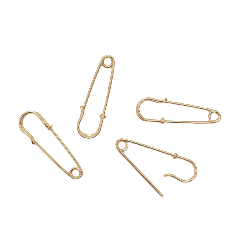 10 Pcs Simple Brooch Back Safety Pin Jewelry Making Finding - Etsy