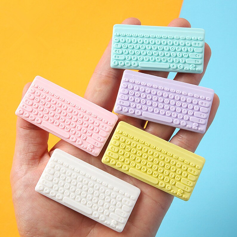 Mini Keyboard Miniature Dollhouse DIY Polymer Resin Doll - Etsy