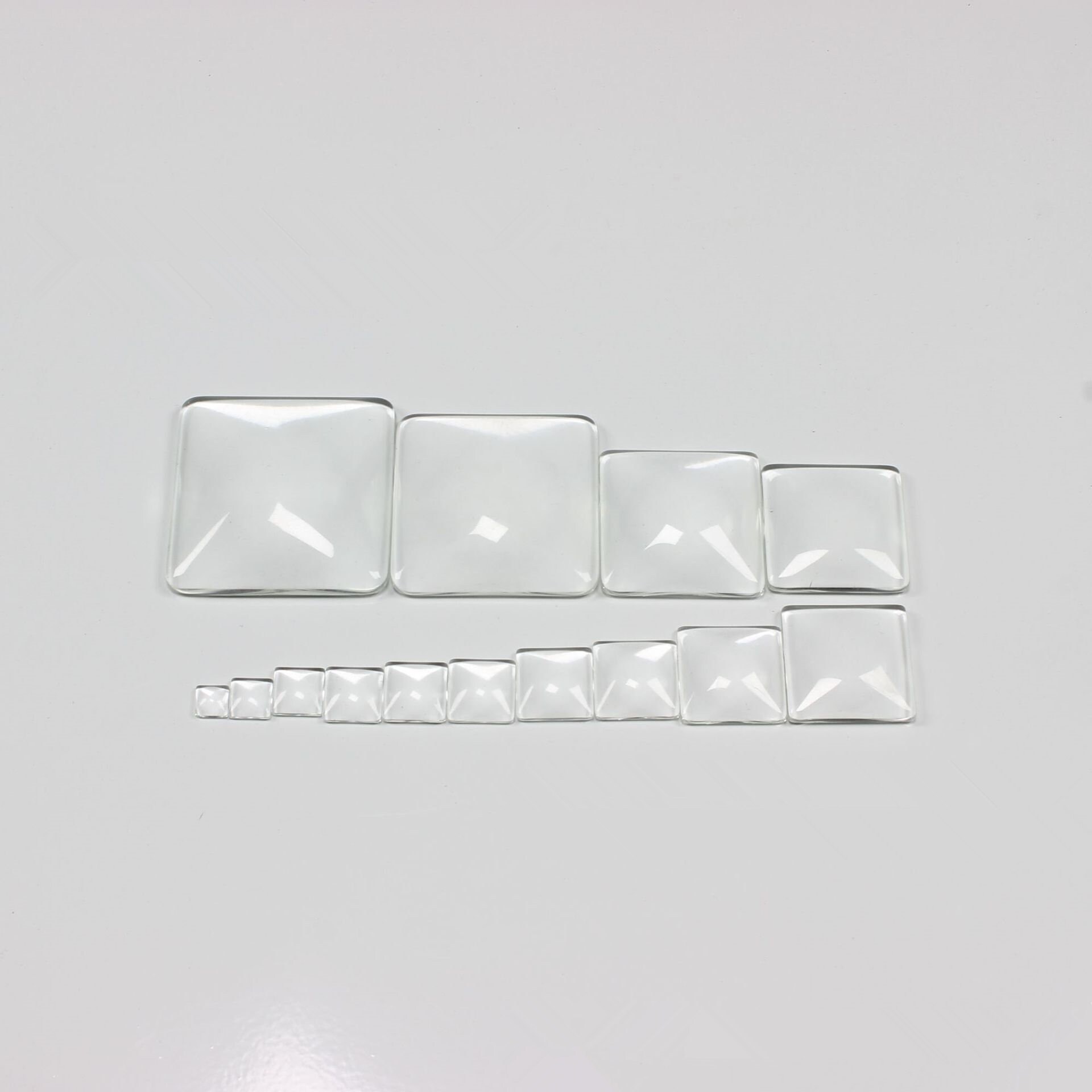 Square Transparent Clear Glass Cabochon, 8mm 10mm 12mm 14mm 16mm 18mm ...