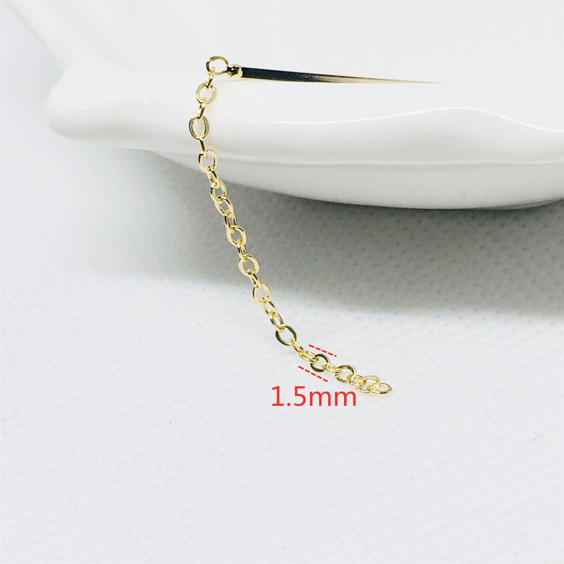 20 Pcs Triangle Charm Cable Chain Tassel, Square Stick Bar O Link Flat ...