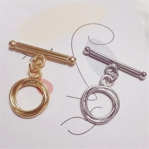 10 Sets OT Clasp, Carved Round Circle and Stick Set, Twined Buckle ...