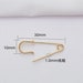 10 Pcs Simple Brooch Back Safety Pin Jewelry Making Finding - Etsy