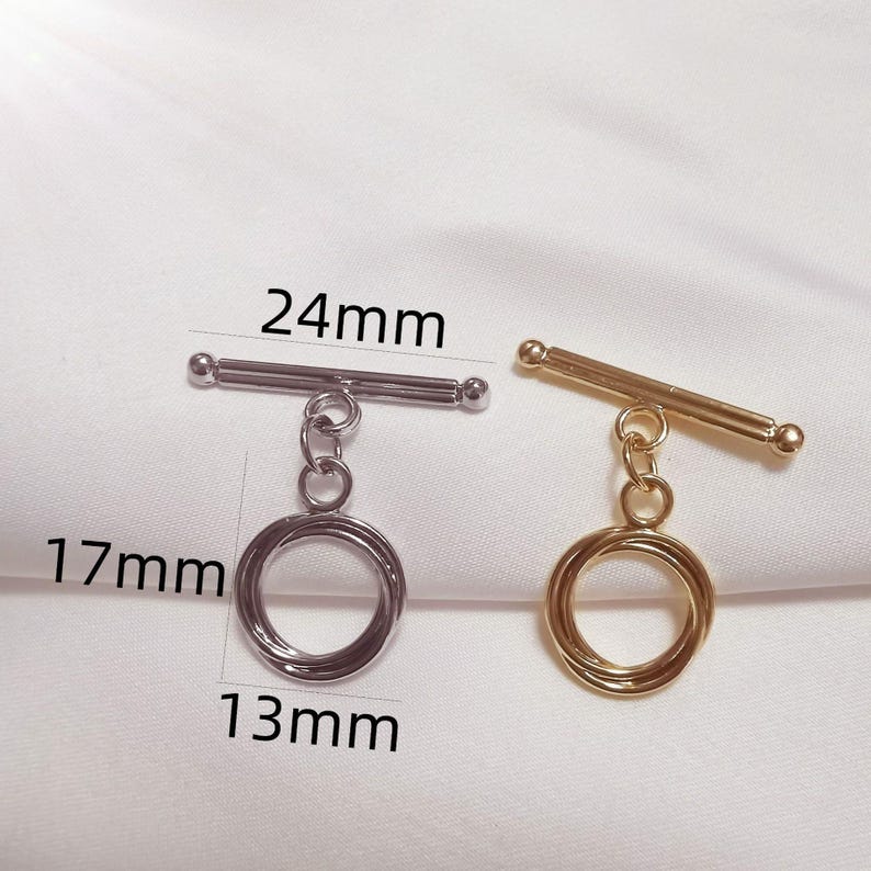 10 Sets OT Clasp, Carved Round Circle and Stick Set, Twined Buckle ...