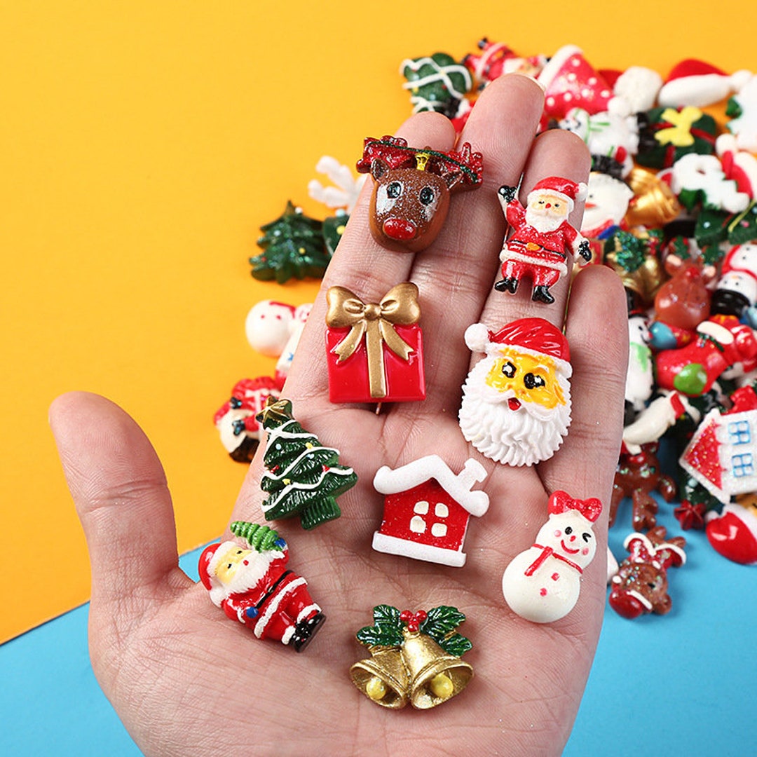 Bulk 100 Mini Christmas Themed Piece Mixed Grab Bag Miniature Dollhouse ...