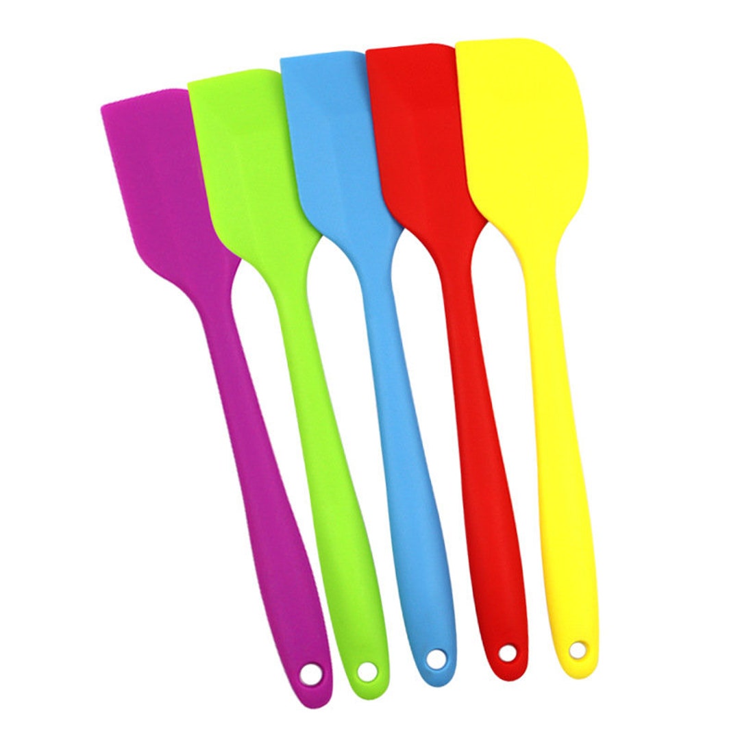 Food Grade Silicone Big Cream Scraper Butter Spatula Smooth Bread Cake ...