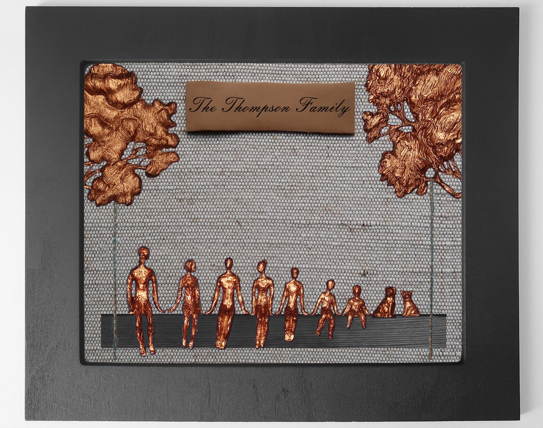Personalized Family Tree Wall Hanging, Family Figurines, Family ...