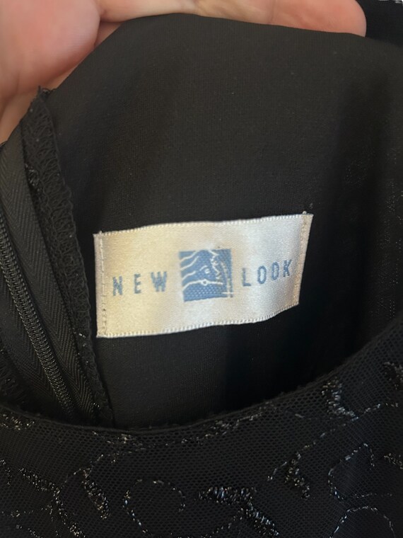 Vintage Old New Look Blue Label 90s 1994 Mesh Overlay… - Gem