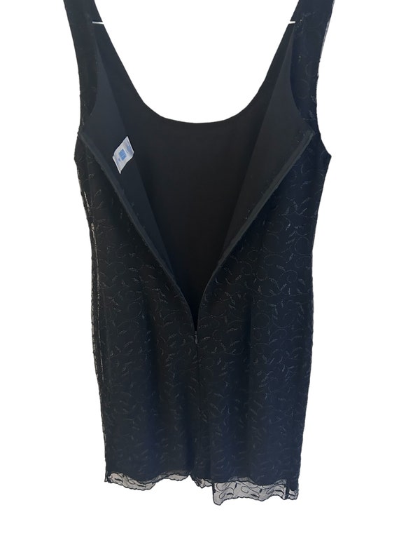 Vintage Old New Look Blue Label 90s 1994 Mesh Overlay… - Gem