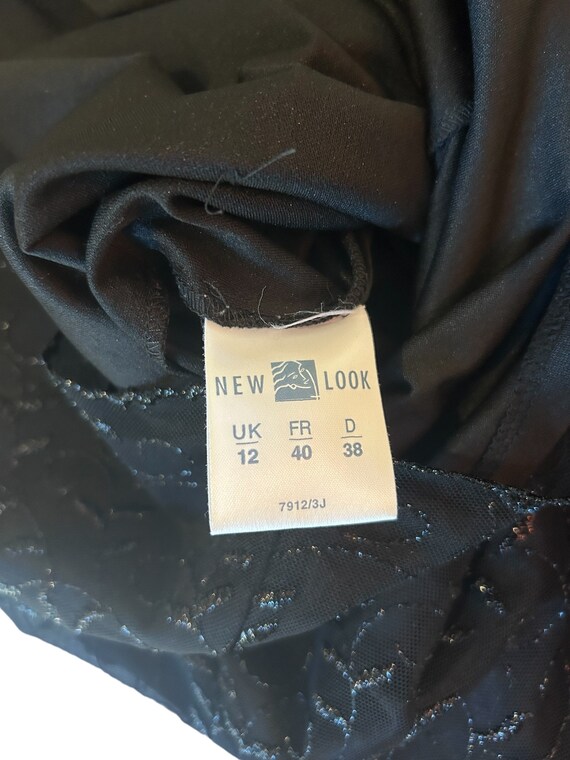 Vintage Old New Look Blue Label 90s 1994 Mesh Overlay… - Gem