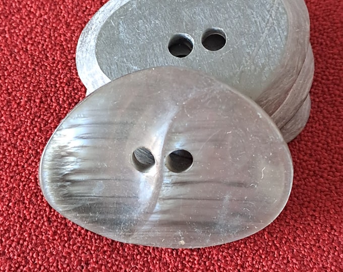 Set of 4 Vintage Kidney Shaped Bakelite Buttons. With Uneven Surface ...
