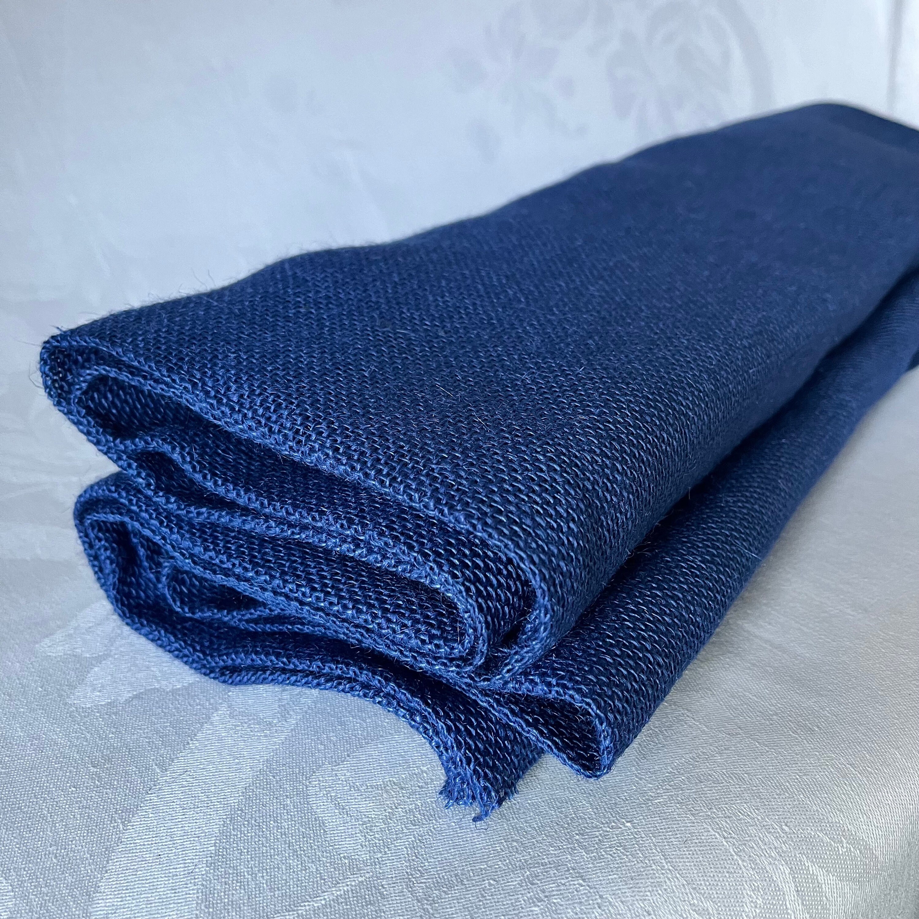 Stunning Blue Jute/burlap. Vintage From the 1970's. Unused Fabric ...