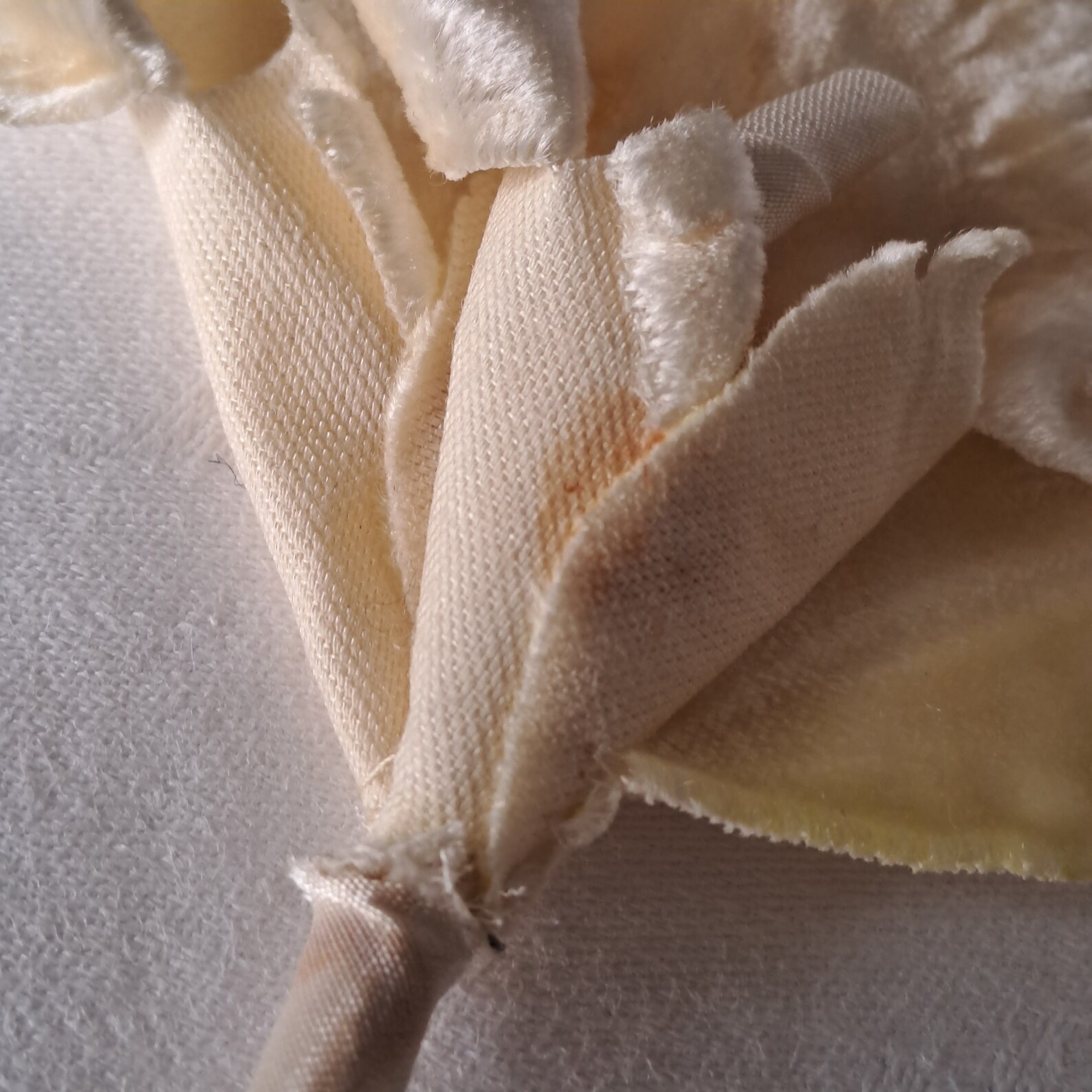 2 Hat Trims or Millinery Flowers. Set From the 1960-70's. Both Handmade ...
