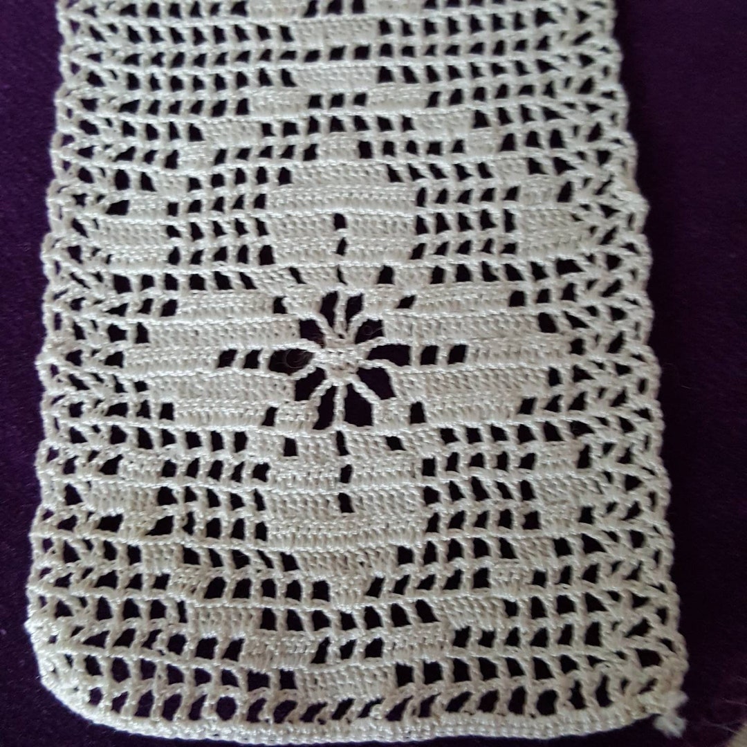 Swedish Extra Wide Crochet Lace. Made of Cotton. From the 1960s ...