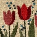 DIY Piece of Long Armed Cross-stitch Embroidery. Wool Yarn on Aida ...