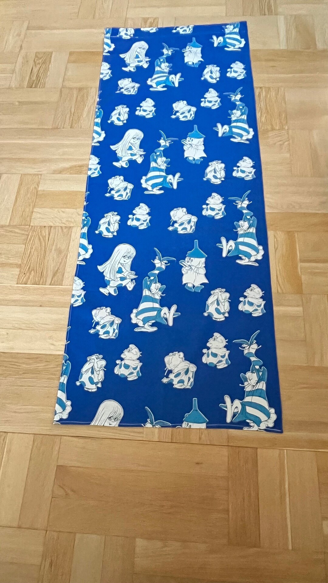 Vintage Soft Cotton Fabric. Pattern From Famous Children Film. Swedish ...